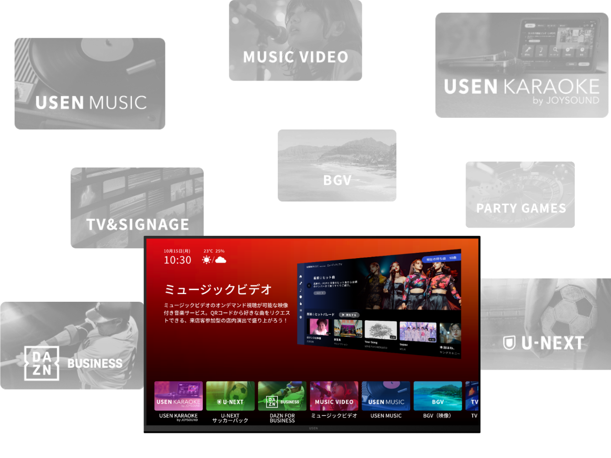 店舗向け音楽配信エンタメサービス | USEN MUSIC Entertainment
