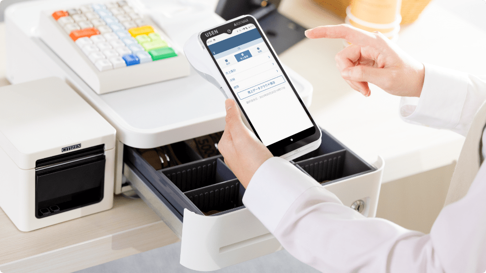 現金もまとめて管理 簡易レジ一体型キャッシュレス決済サービス - USEN PAY+