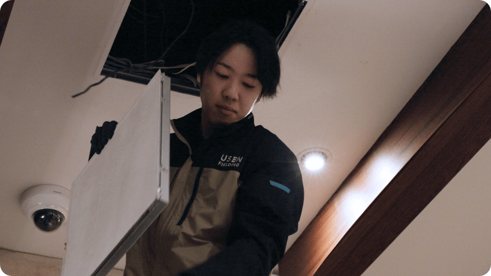 USENエンジニアによる施工 | USENの飲食店向けPOSレジ- USENレジ